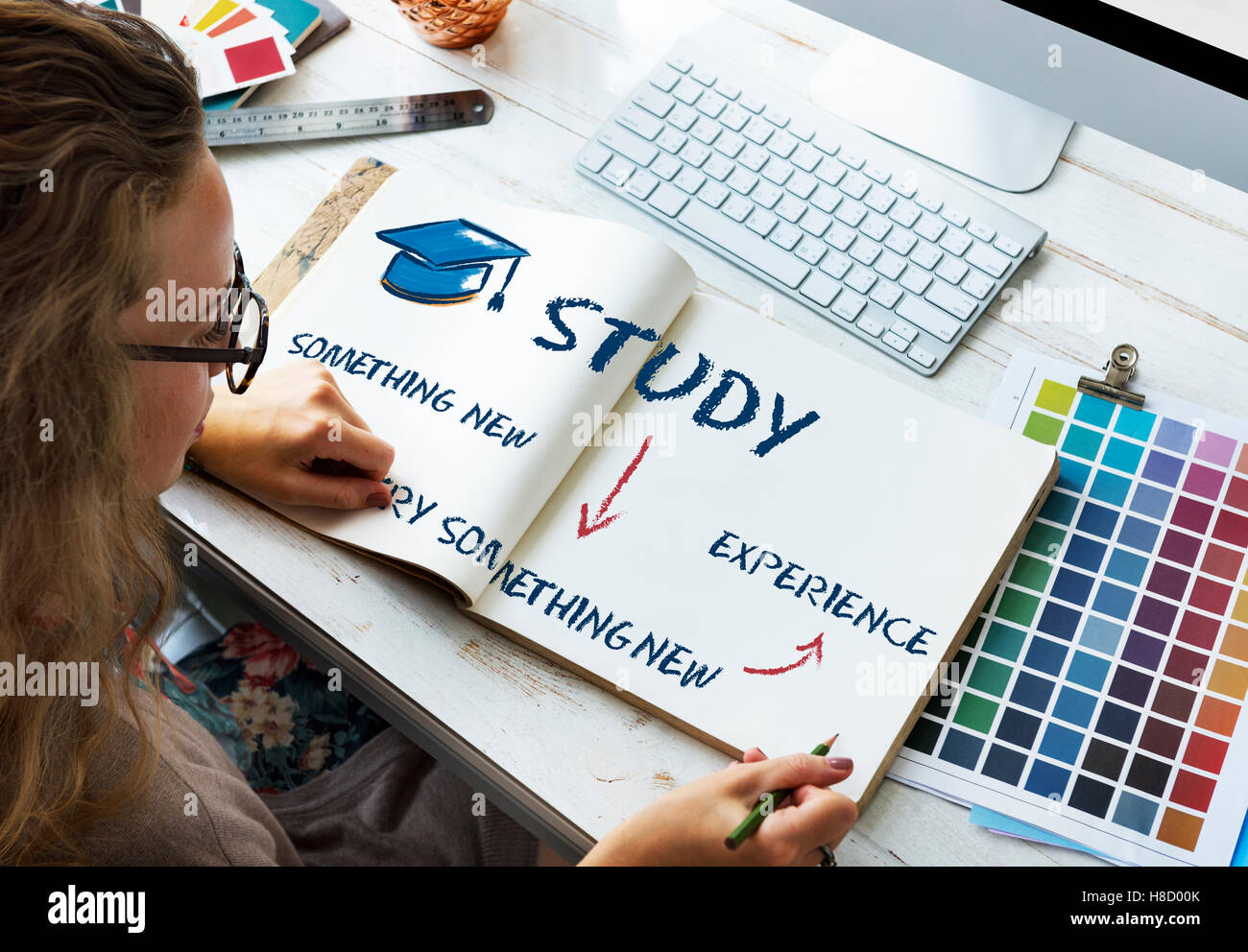 Academic Education Explore Knowledge Graphic Concept Stock Photo - Alamy