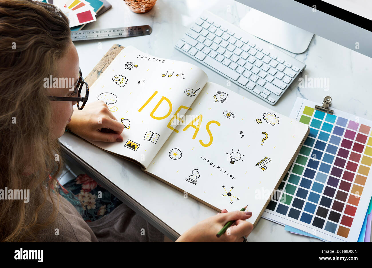 ideas Strategy Action Design Vision Plan Concept Stock Photo - Alamy