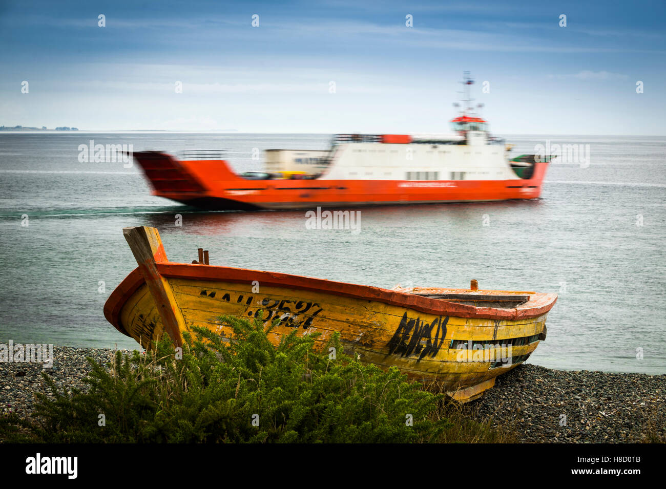 Crossing the Chacao Channel, Chile Stock Photo - Alamy