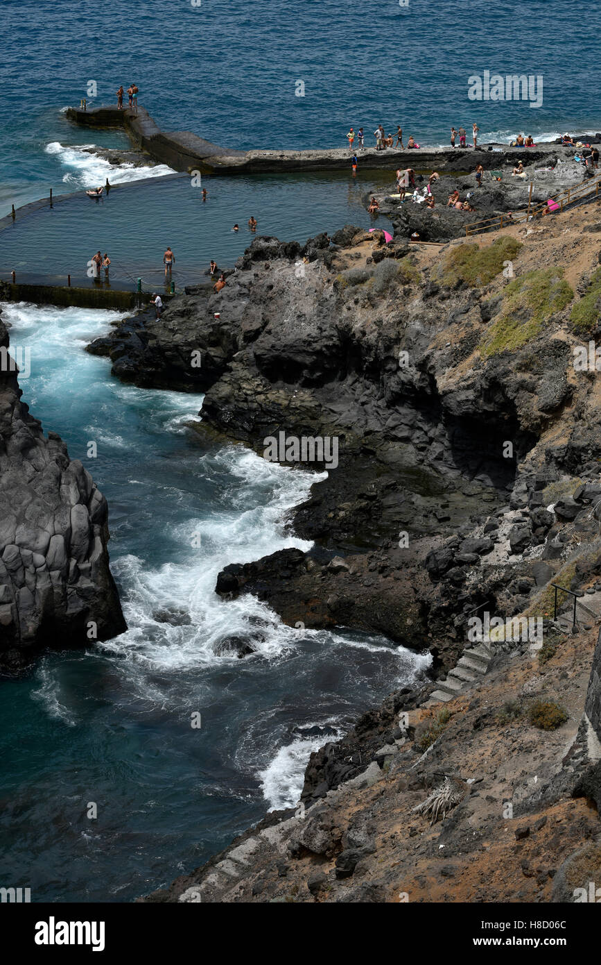 Natural swimming pools, piscinas naturales, Los Gigantes, Tenerife ...