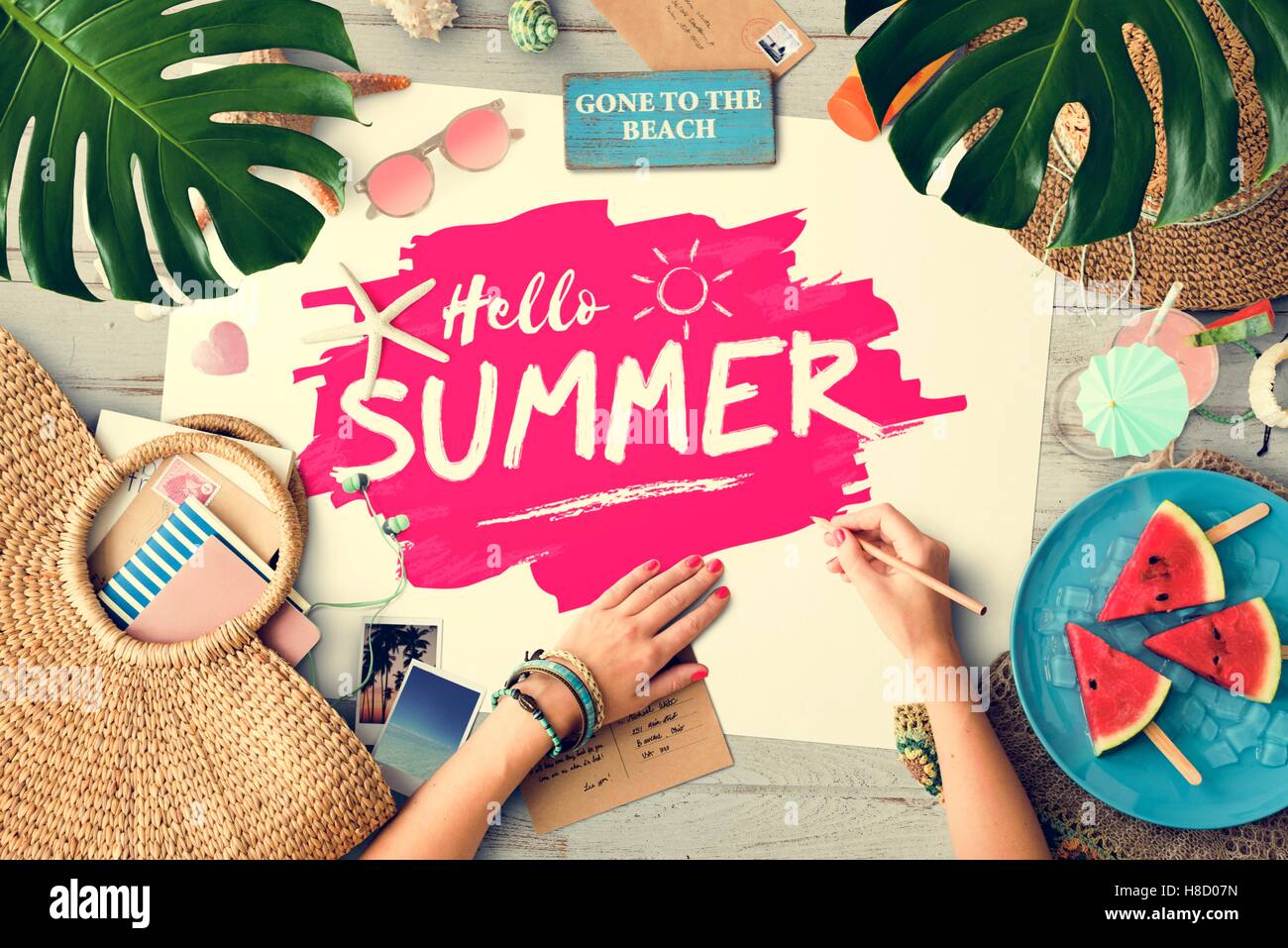 Summer Season Fun Rest Concept Stock Photo - Alamy