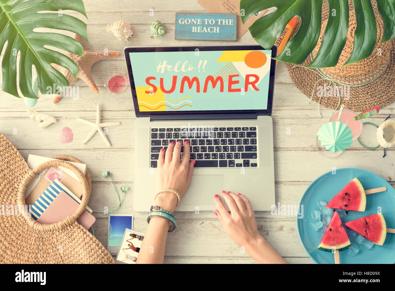 Summer Season Fun Rest Concept Stock Photo - Alamy
