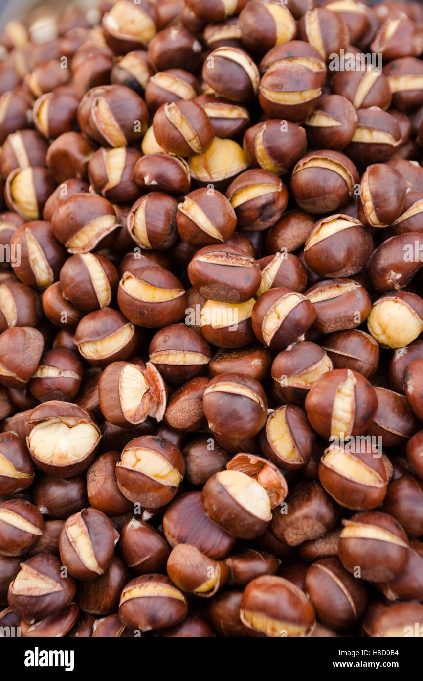Closeup shot edible chestnuts in hi-res stock photography and images ...
