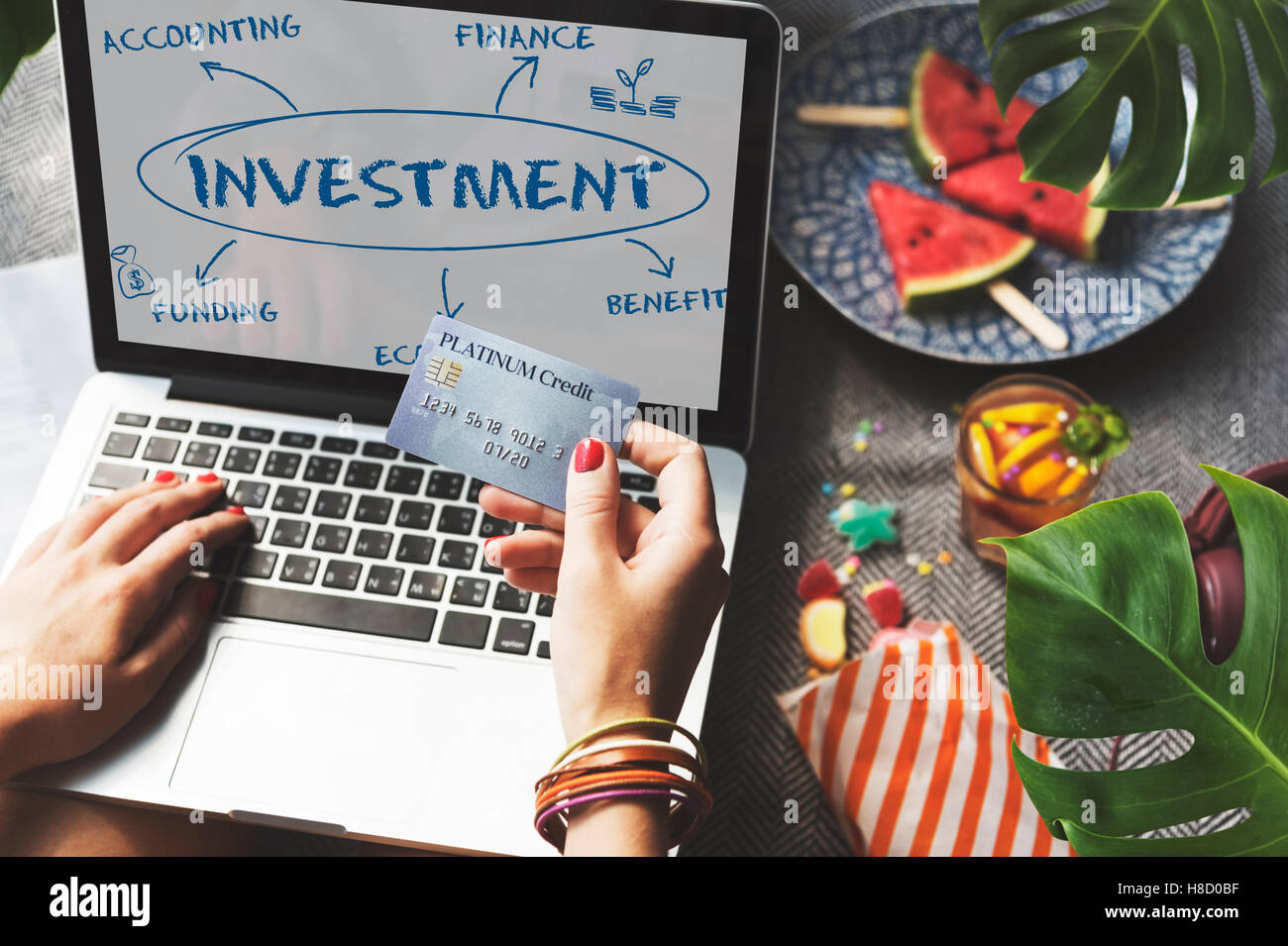 Financial Income Economic Diagram Money Concept Stock Photo - Alamy