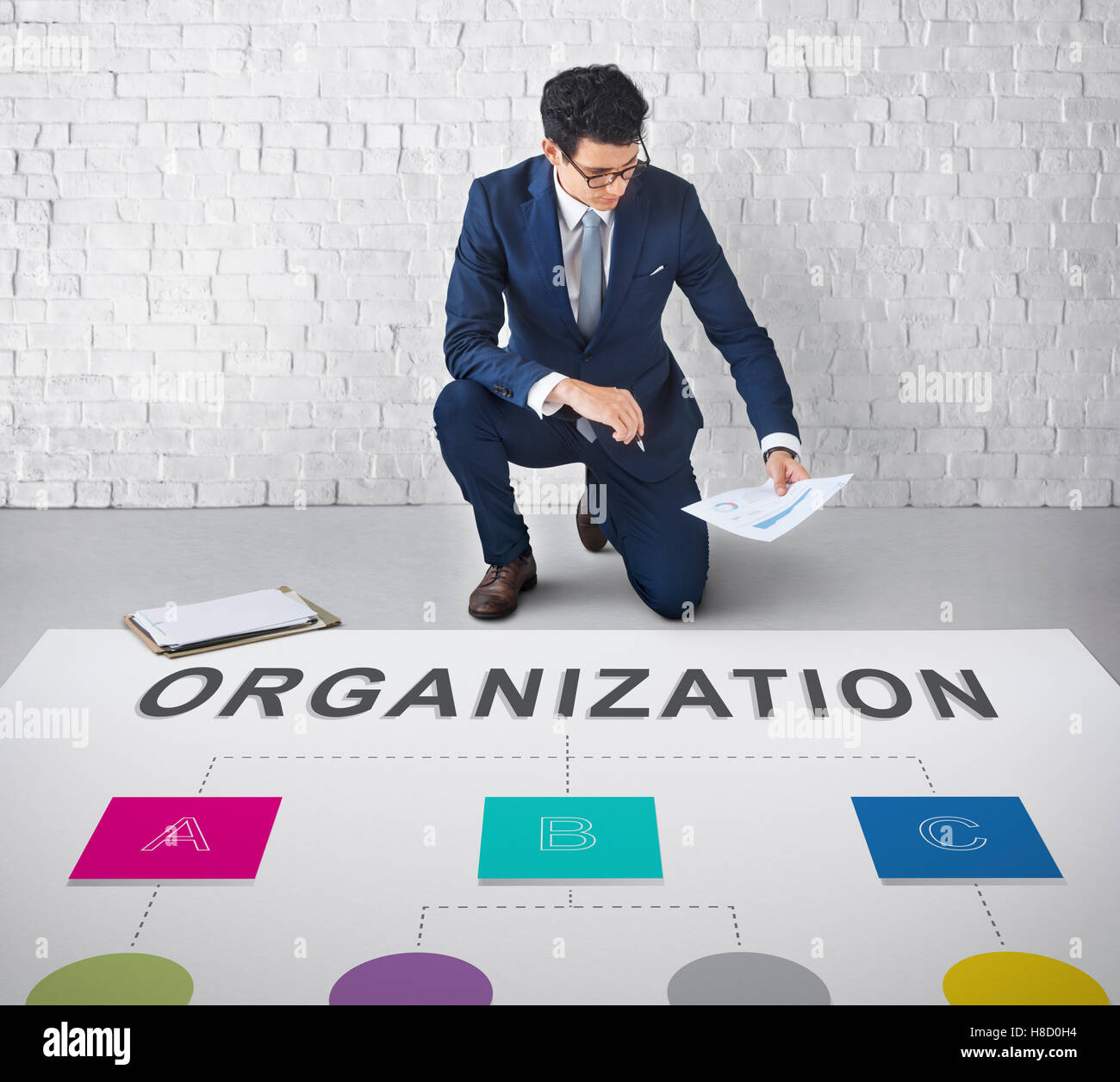 Organization Chart Position Structure Concept Stock Photo - Alamy