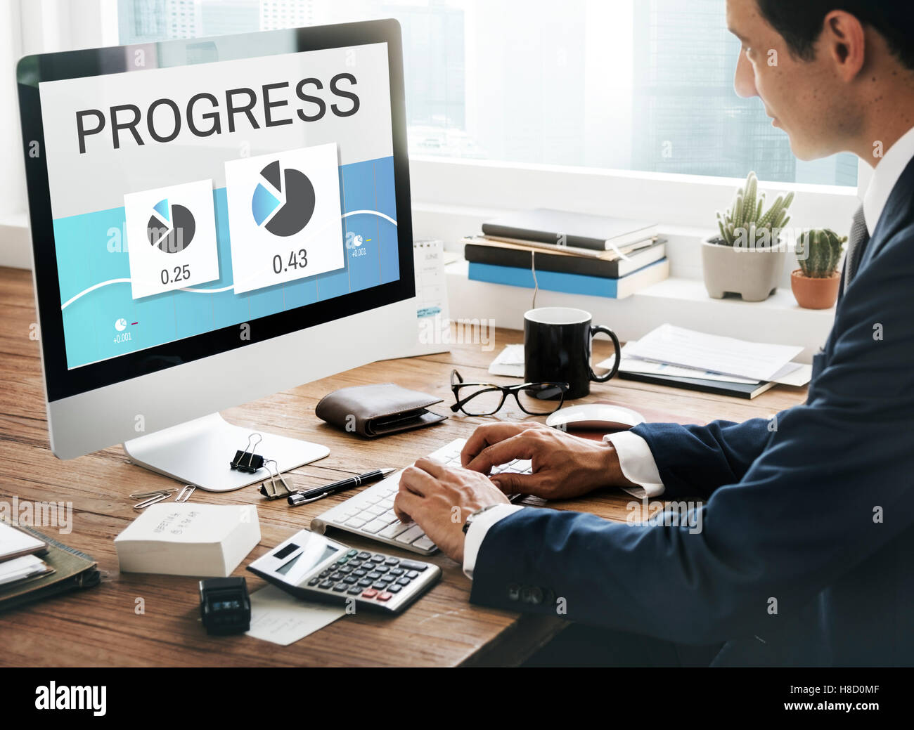 Progress Perfomance Marketing Planning Concept Stock Photo - Alamy