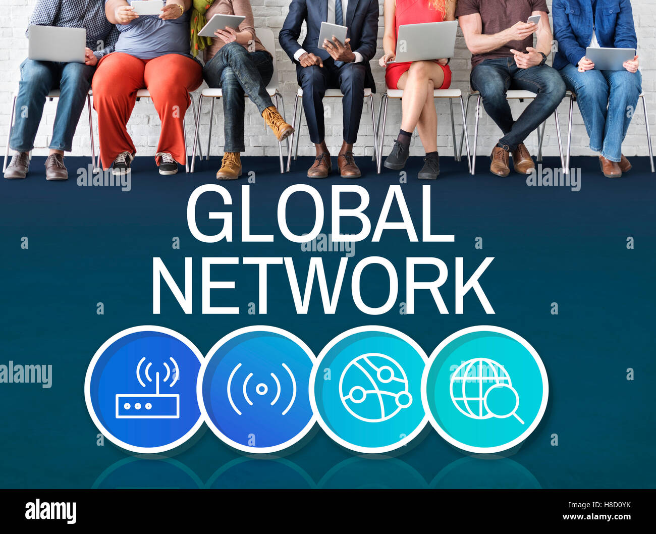Internet Network Buttons Icon Concept Stock Photo - Alamy