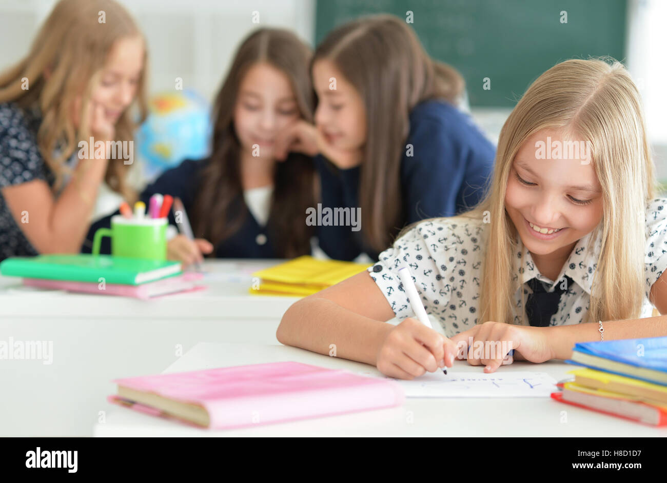 children at school in lessons Stock Photo - Alamy
