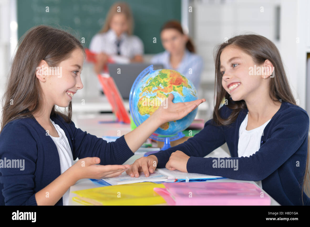 children at school in lessons Stock Photo - Alamy