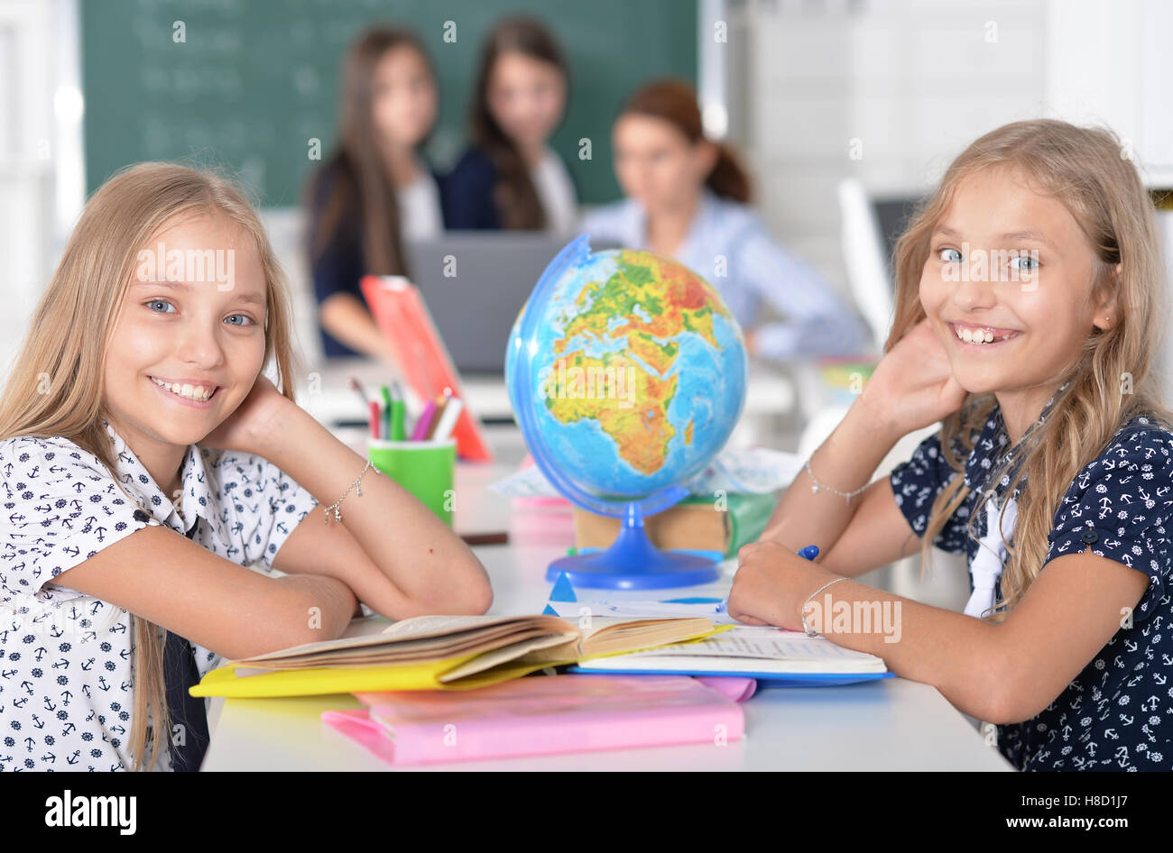 children at school in lessons Stock Photo - Alamy