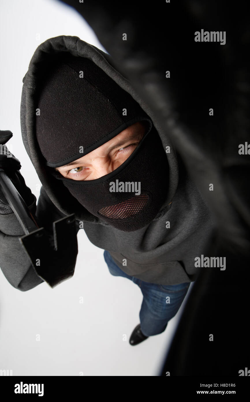 Housebreaker on pure white background Stock Photo - Alamy