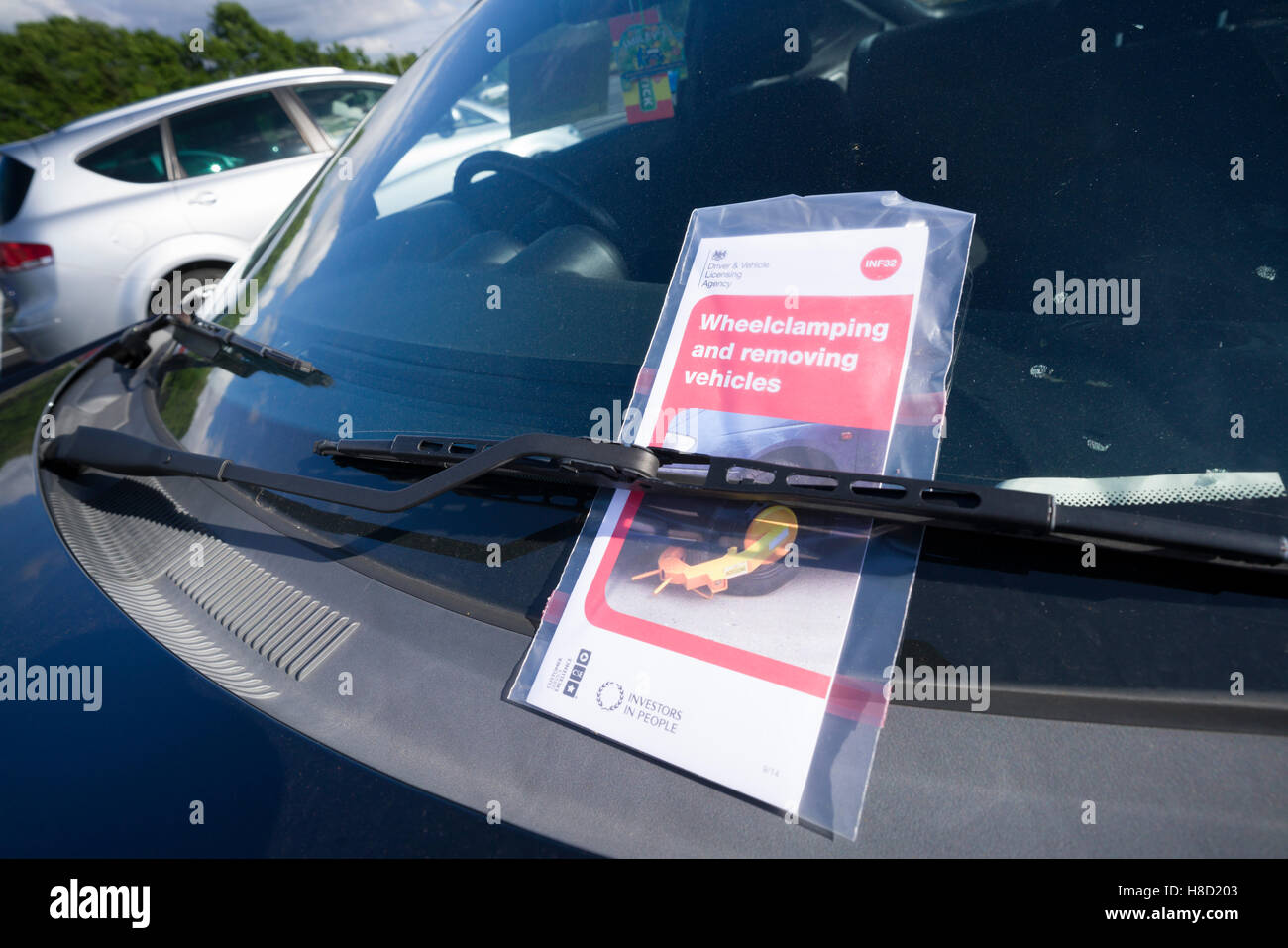 DVLA wheelclamp and serve a notice on an untaxed car left in the car ...