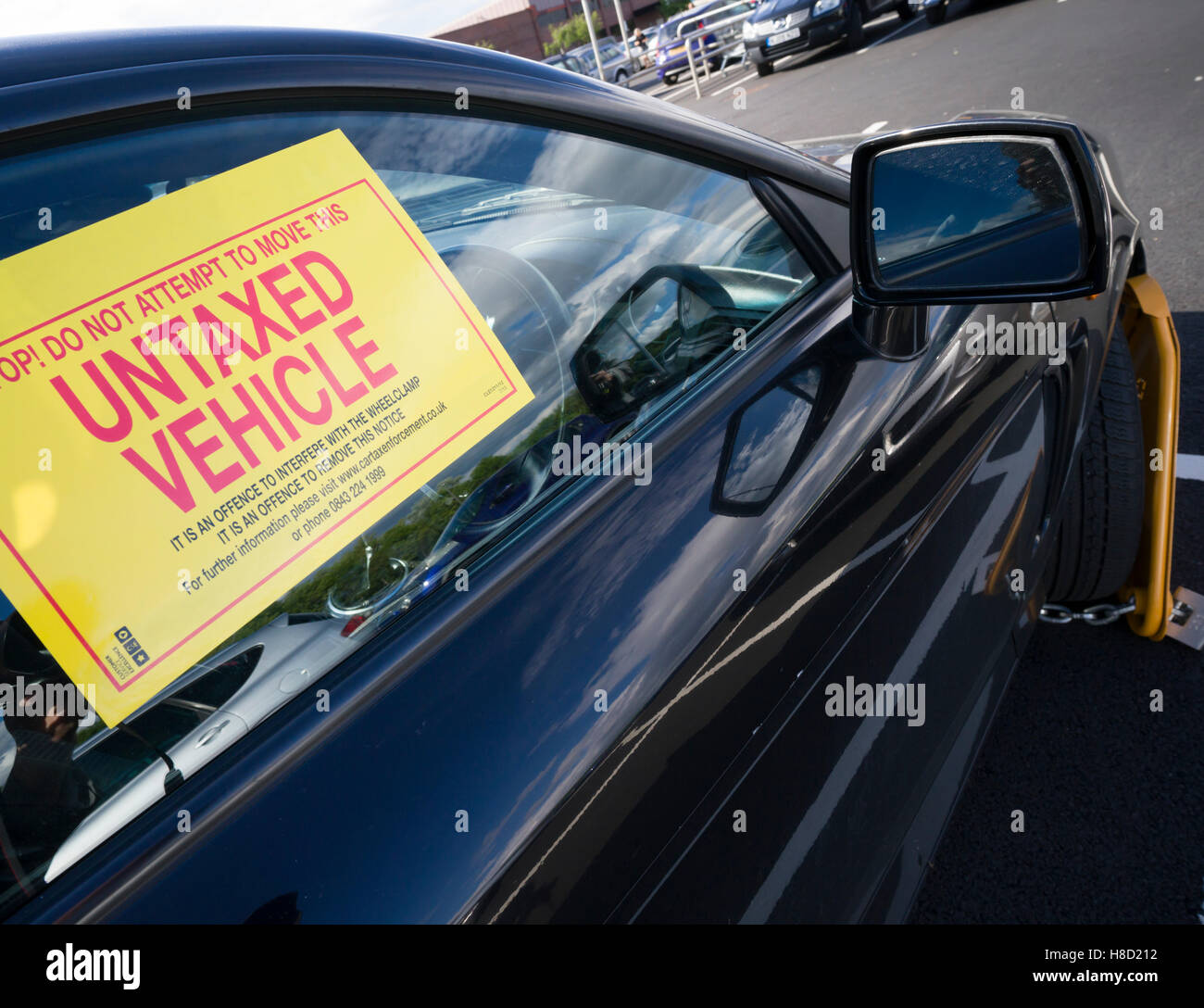 DVLA wheelclamp and serve a notice on an untaxed car left in the car ...