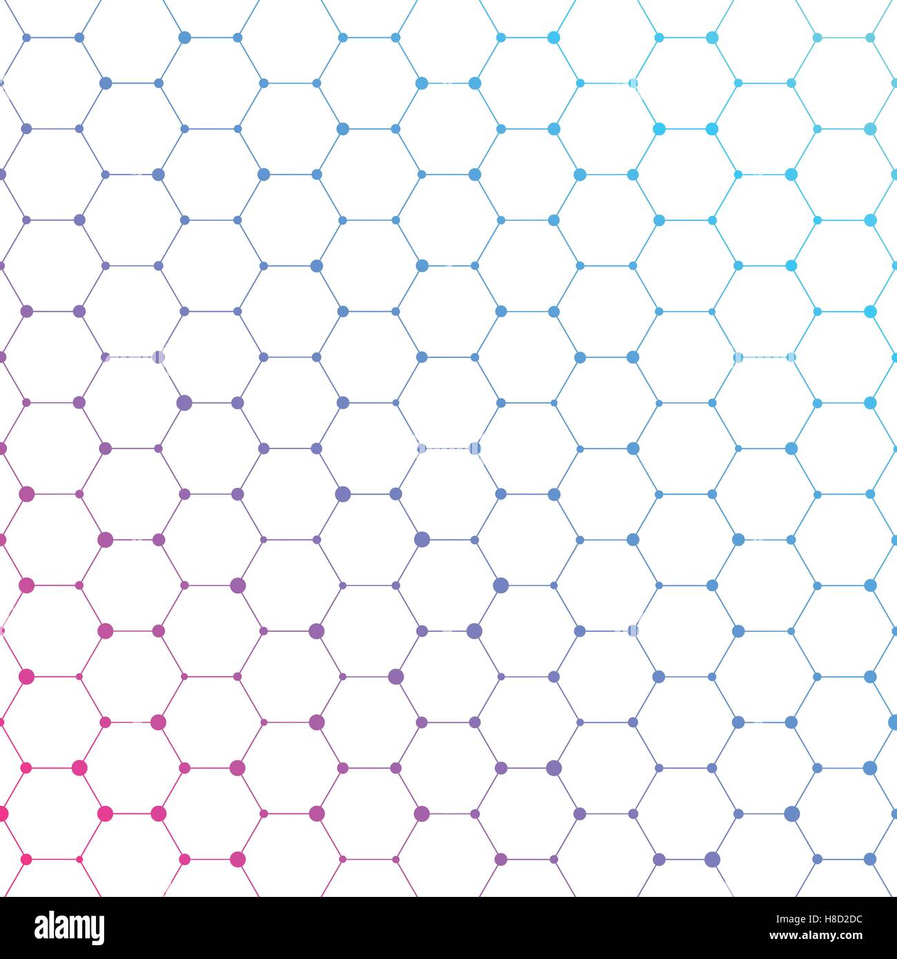 Connection structure. Structure molecule of DNA and neurons. Abstract ...