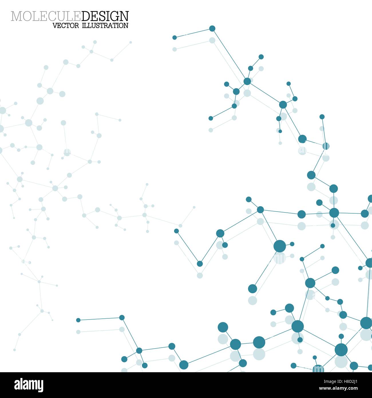 Structure Molecule Of Dna And Neurons Abstract Background Medicine Science And Technology