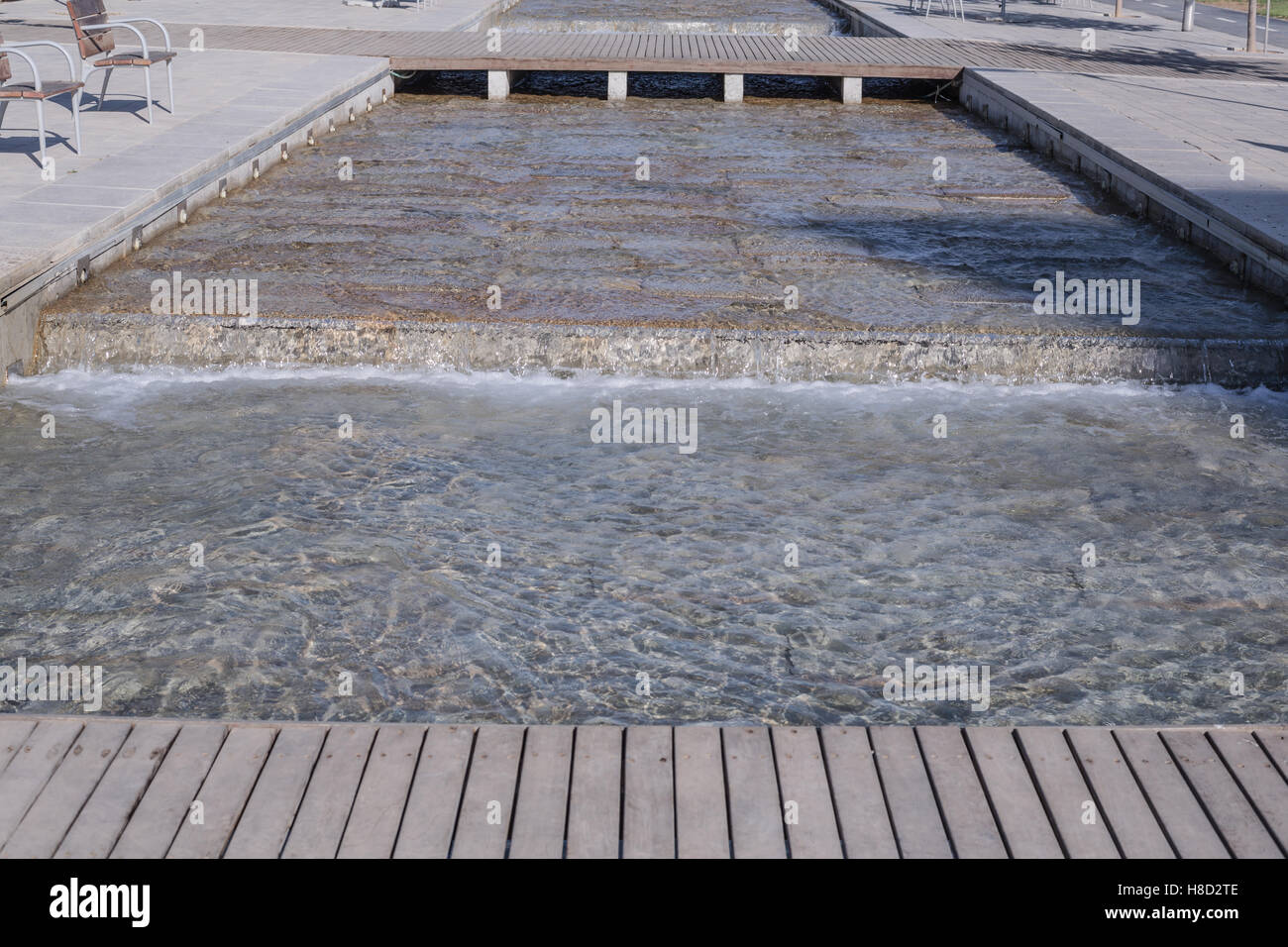 urban landscape water canal in the park Stock Photo - Alamy