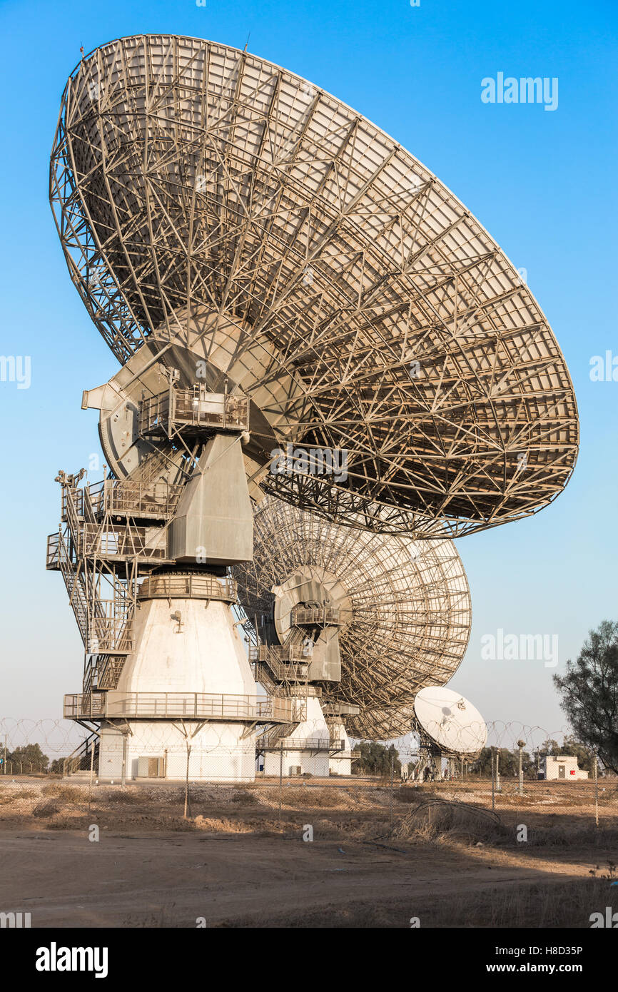 image of large parabolic satellite dish space technology receivers ...