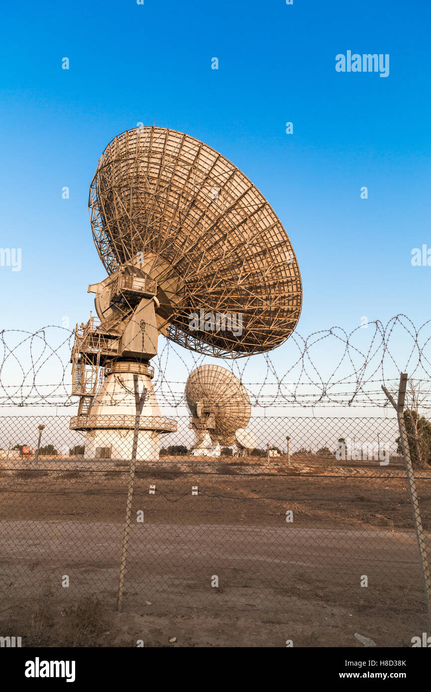 image of large parabolic satellite dish space technology receivers ...