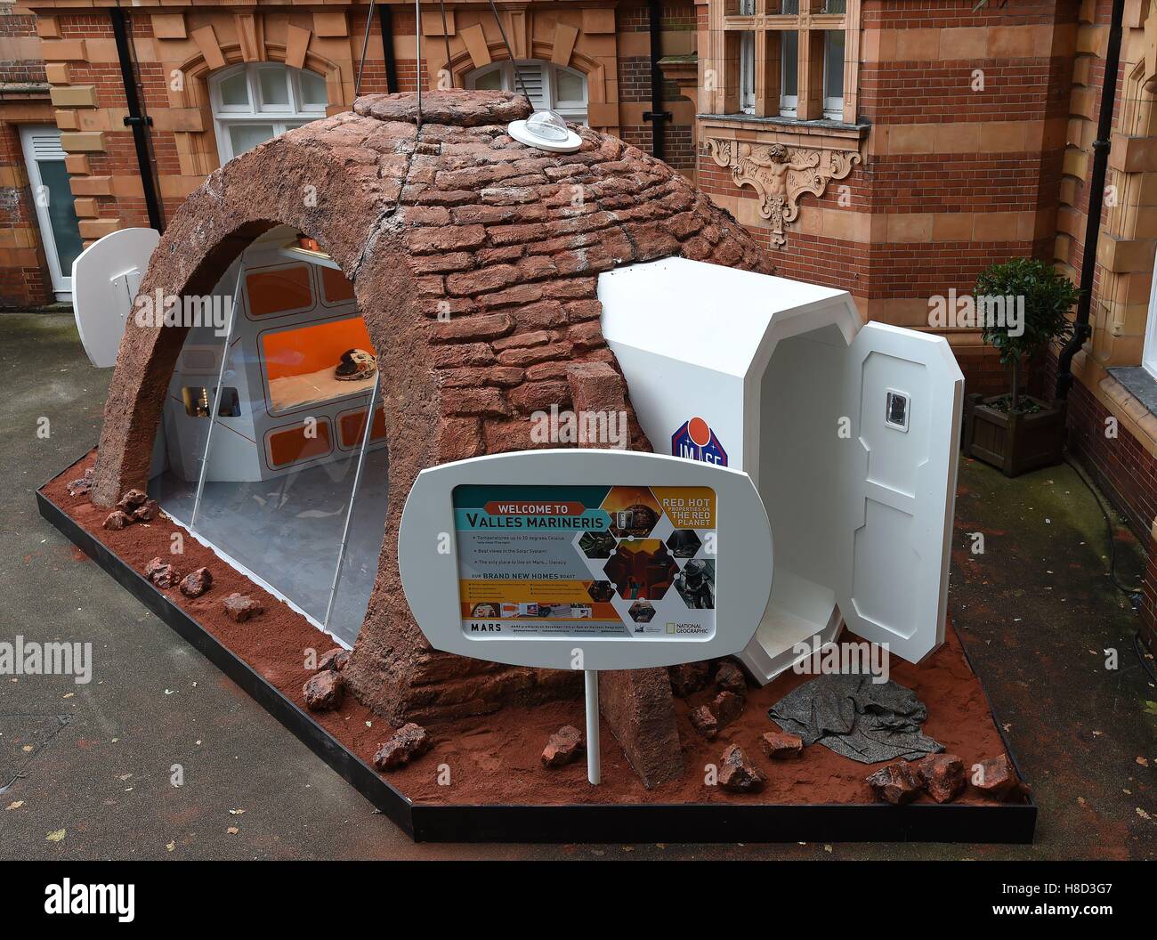 General view from the outside of the first ever Mars show home unveiled ...