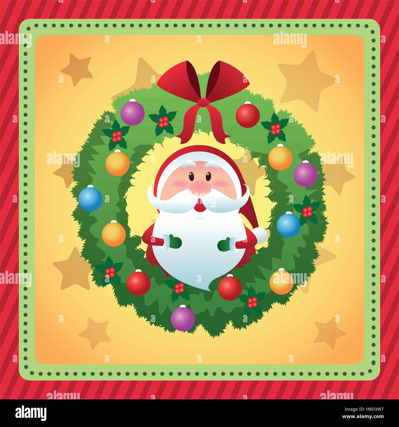 Santa cartoon of Christmas season design Stock Vector Image & Art - Alamy