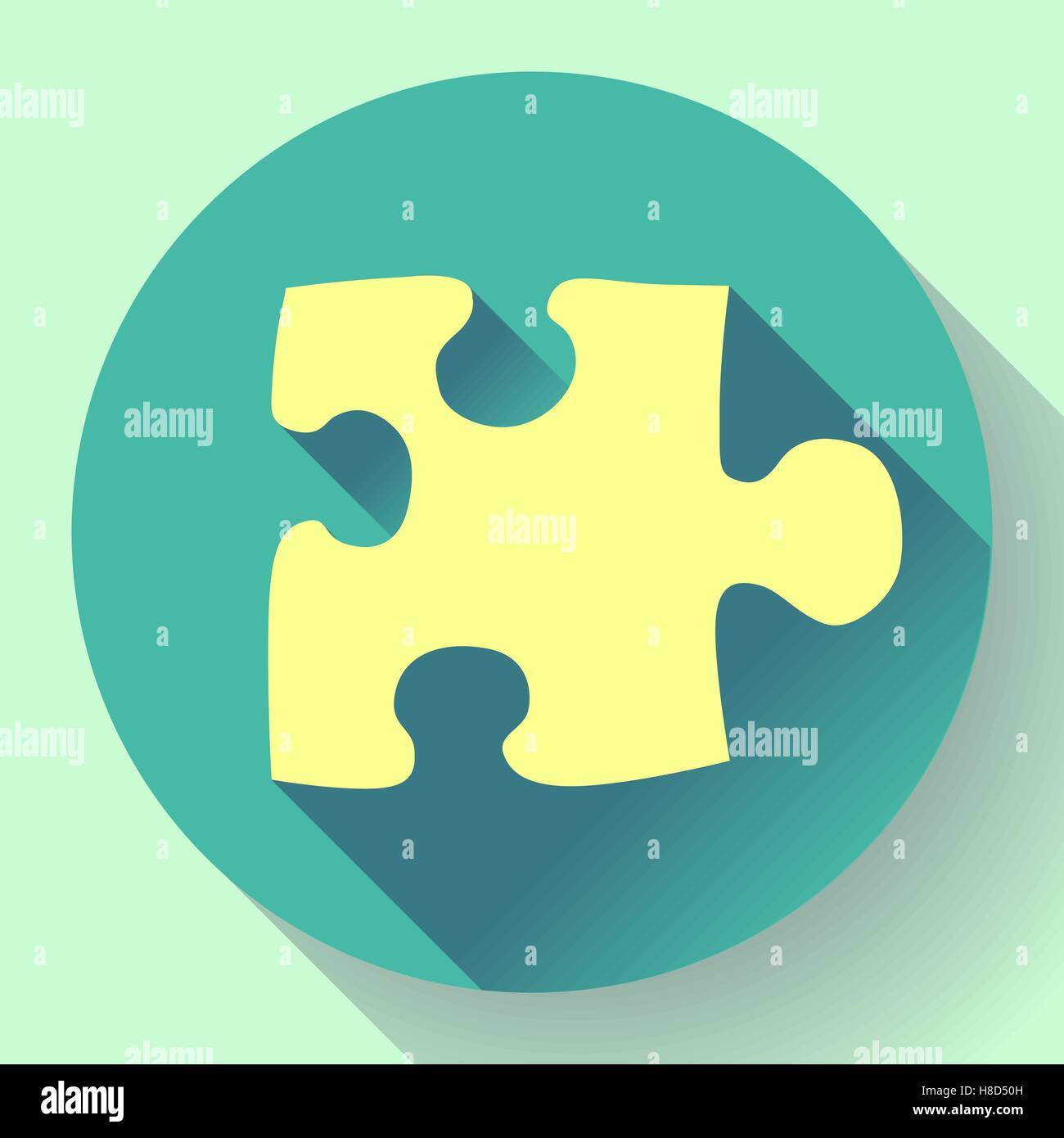 Single Puzzle Pieces Yellow