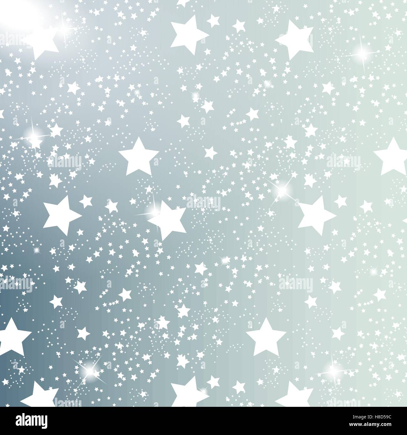 Starry Sky on Blue Background. Vector Illustration Stock Vector Image ...