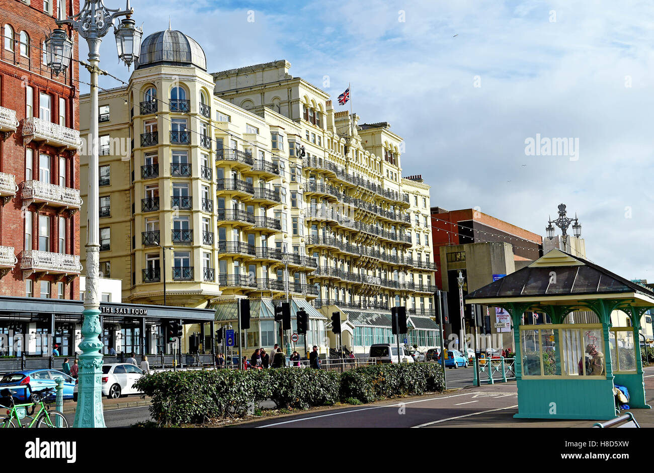 The Grand Hotel Brighton seafront UK Stock Photo - Alamy