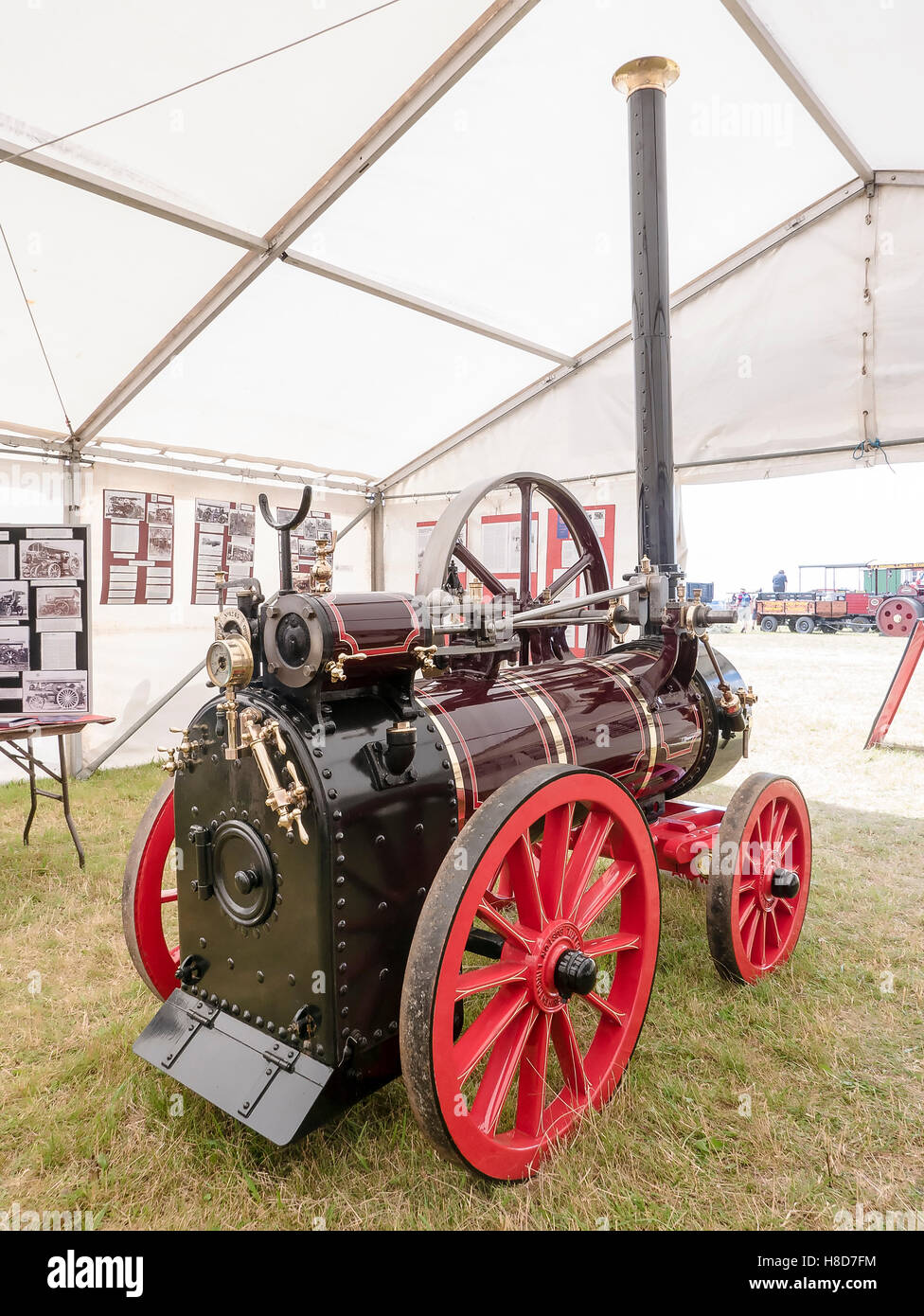 An historic Euxford portable steam engine over a century old Stock ...