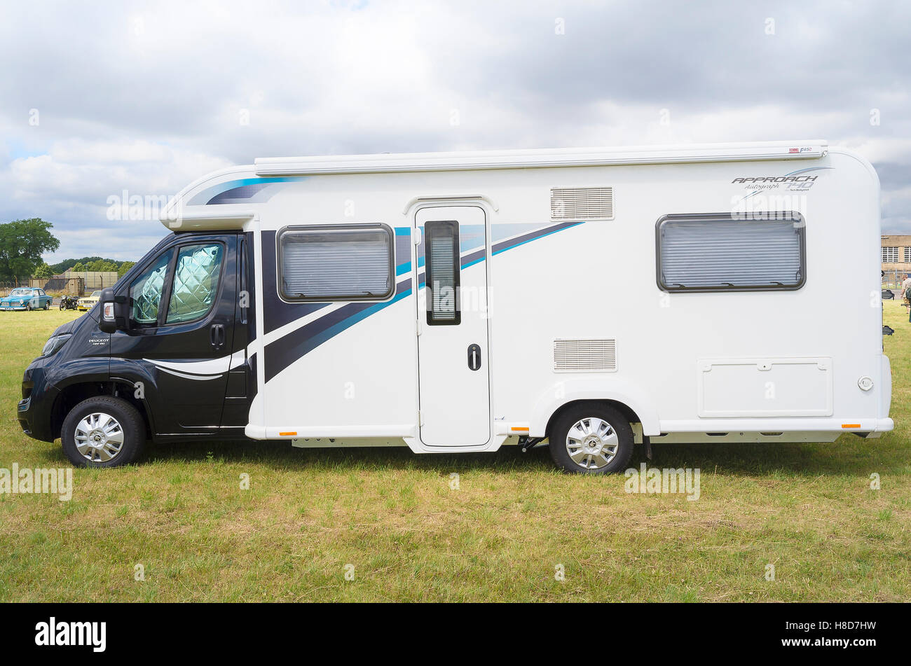 A modern Bailey Approach Autograph motorhome at an English show Stock ...