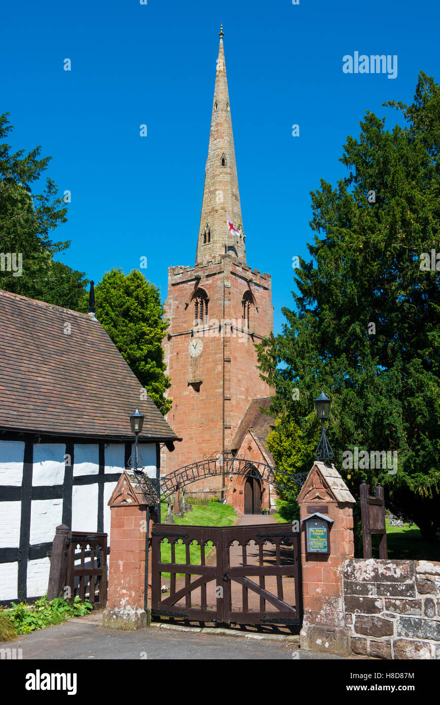 St Peter's Church at Worfield in Shropshire Stock Photo - Alamy
