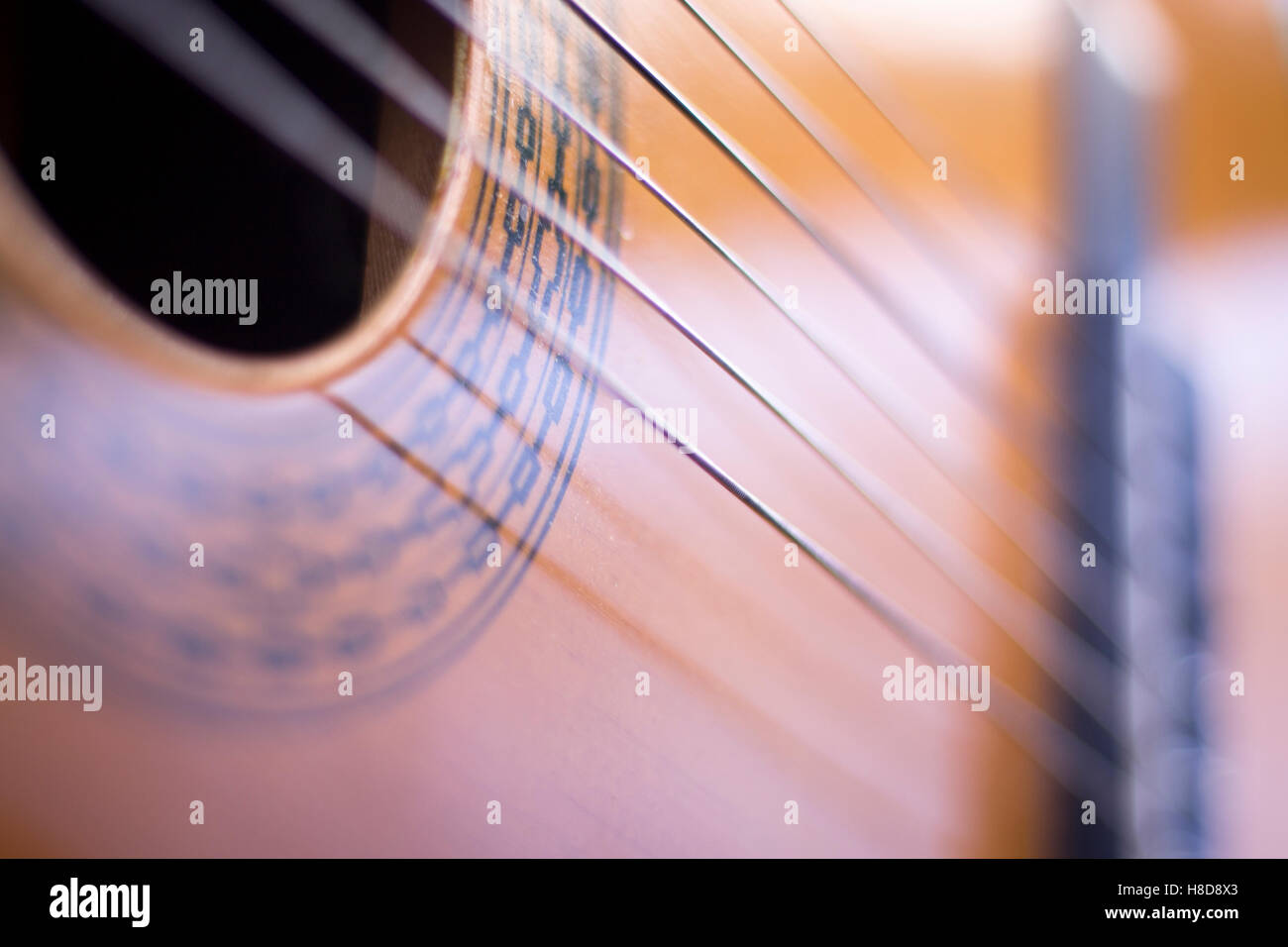 Spanish traditional flamenco wooden acoustic guitar strings and ...