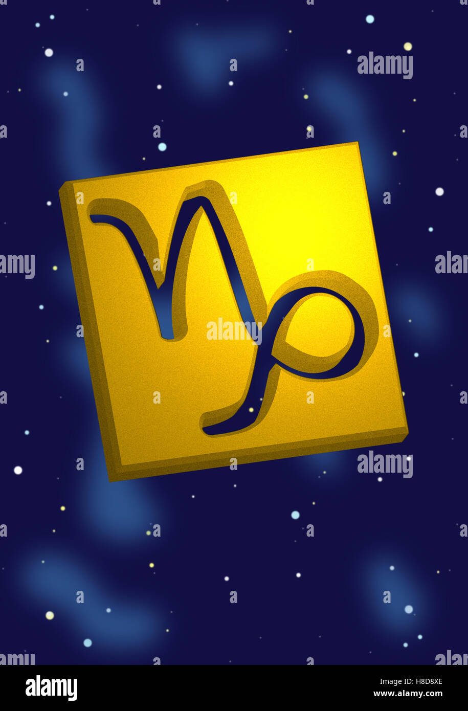 Virgo Gold Bar Zodiac Star Sign Stock Photo - Alamy