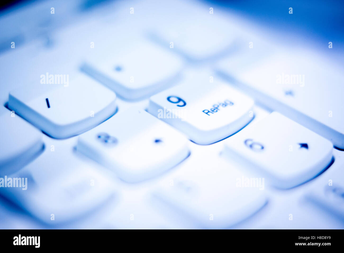 Personal computer pc external keyboad keys in Spanish format keypad ...