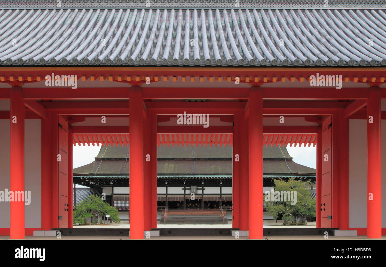 Japan, Kyoto, Imperial Palace, Shishinden, Hall for state ceremonies ...