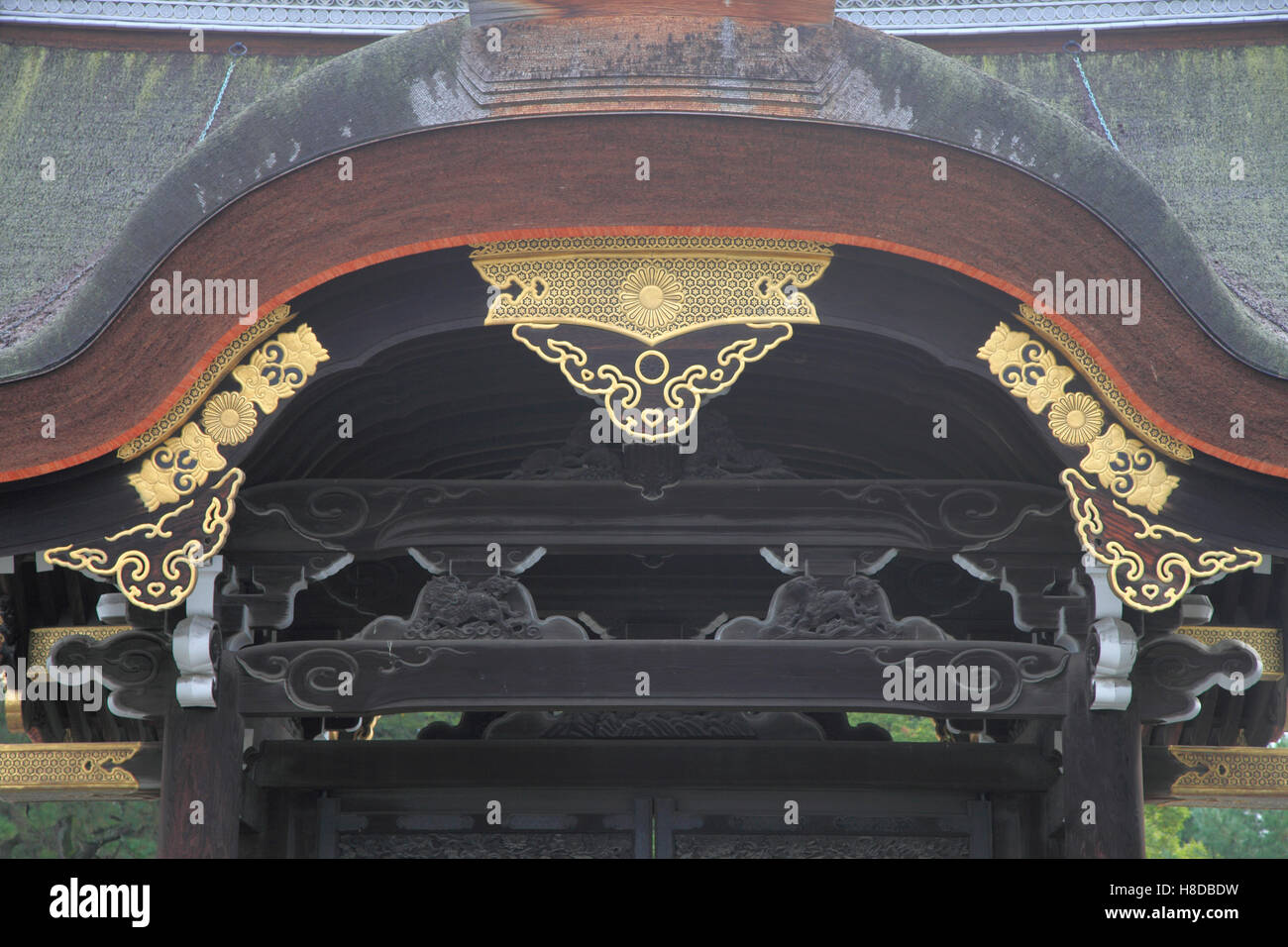 Japan, Kyoto, Imperial Palace, gate Stock Photo - Alamy