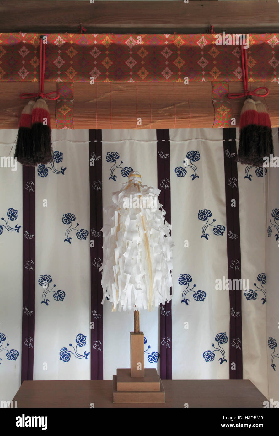 Japan, Kyoto, Matsuo Taisha, Shinto Shrine, gohei, blessing wand Stock ...