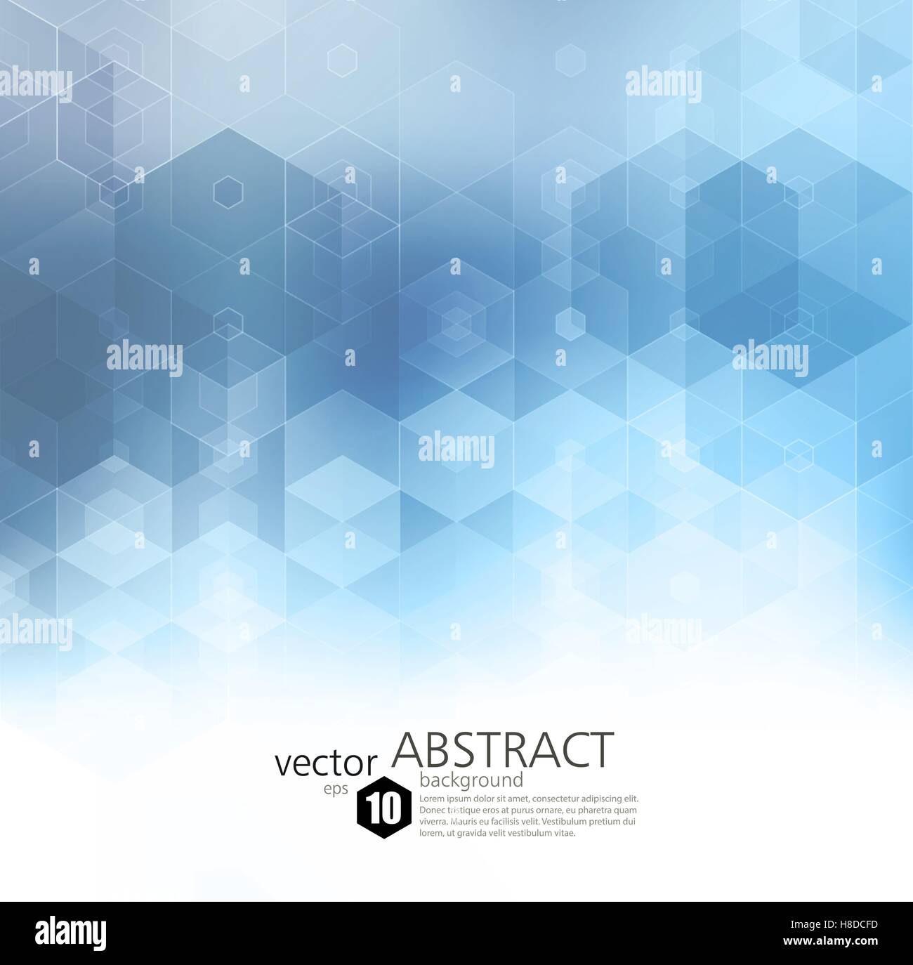 Vector Abstract geometric background. Template brochure design. Blue ...