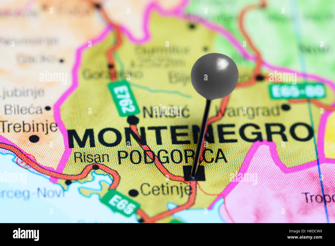 Podgorica map hi-res stock photography and images - Alamy