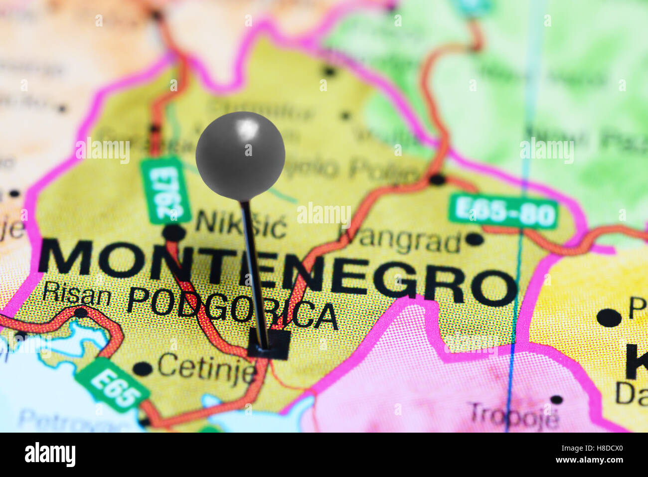 Podgorica map hi-res stock photography and images - Alamy