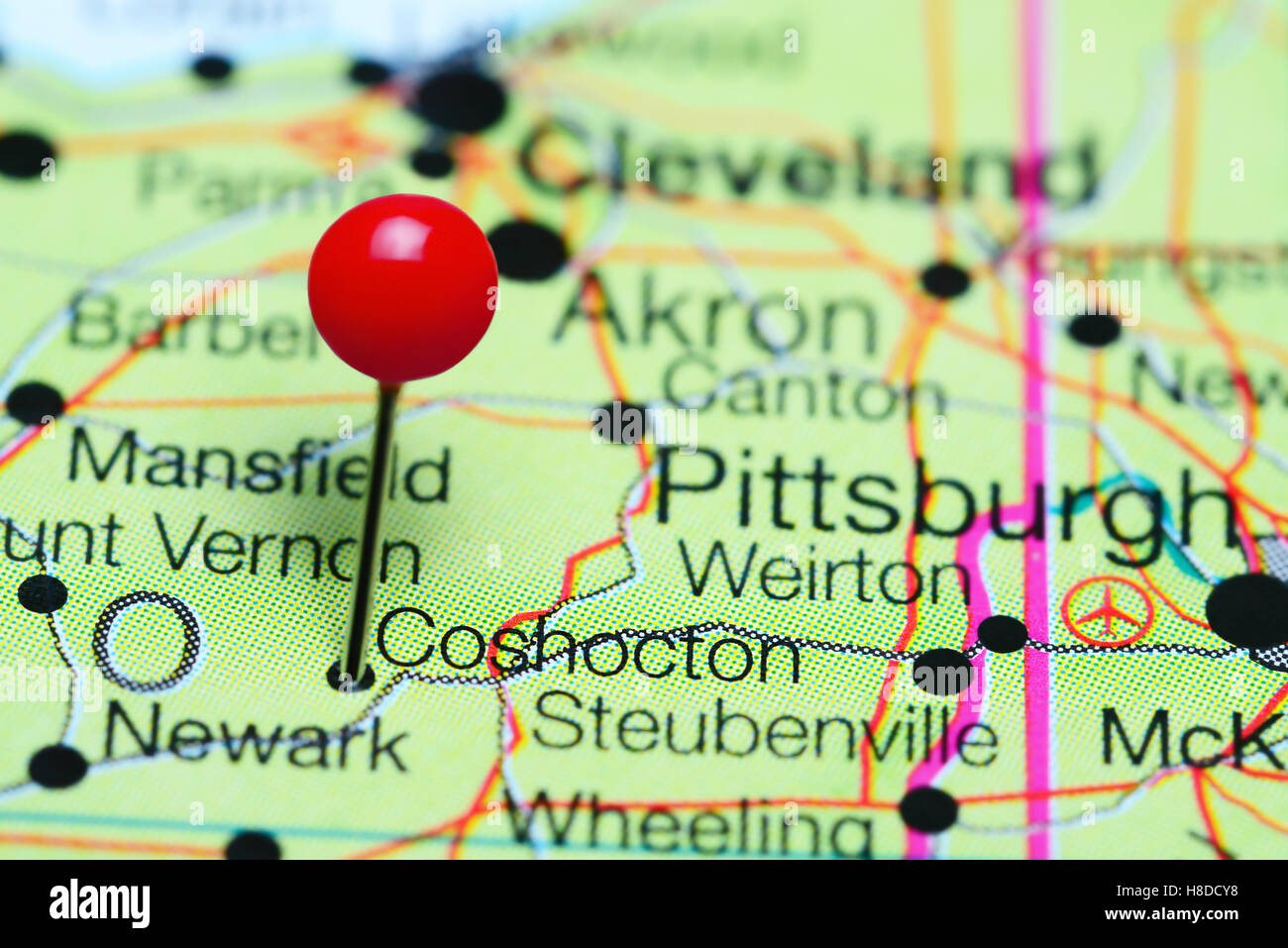 Coshocton ohio map hi-res stock photography and images - Alamy