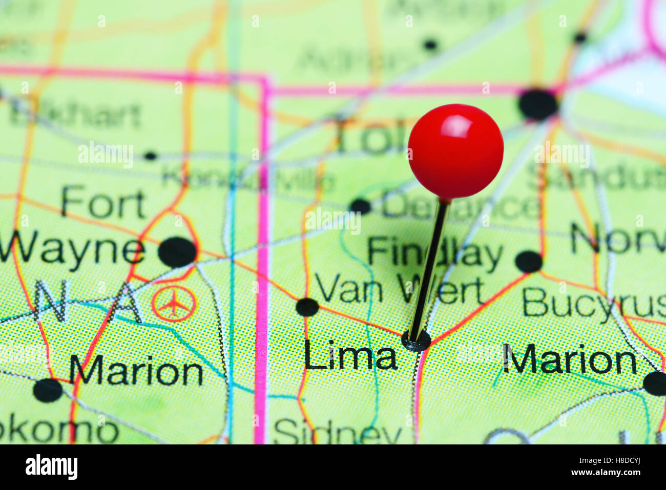 Lima Ohio Map