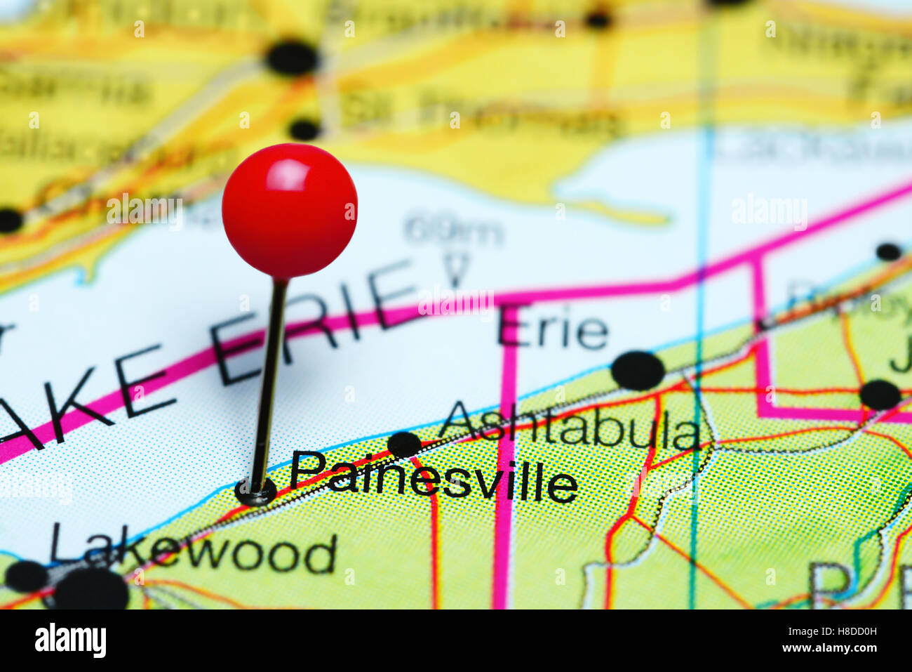 Map of painesville hi-res stock photography and images - Alamy