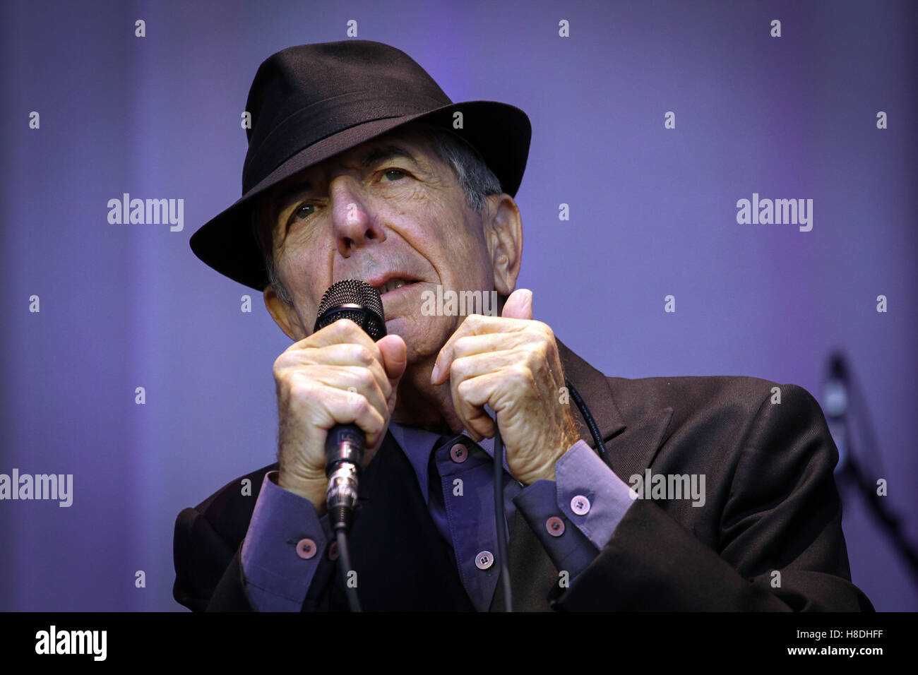The Canadian singer-songwriter, musician and poet Leonard Cohen ...