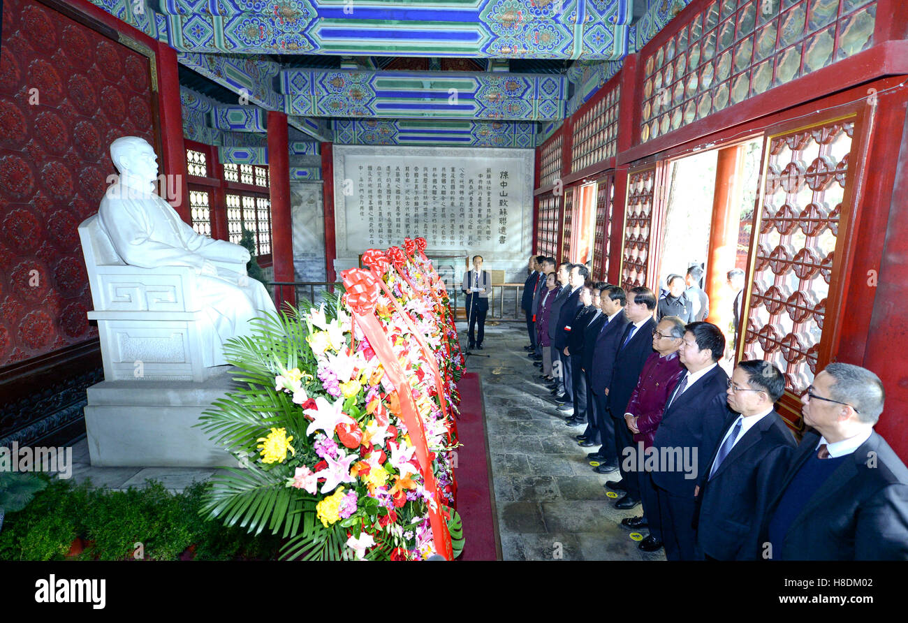 Beijing, China. 11th Nov, 2016. Wan Exiang, vice chairman of the ...
