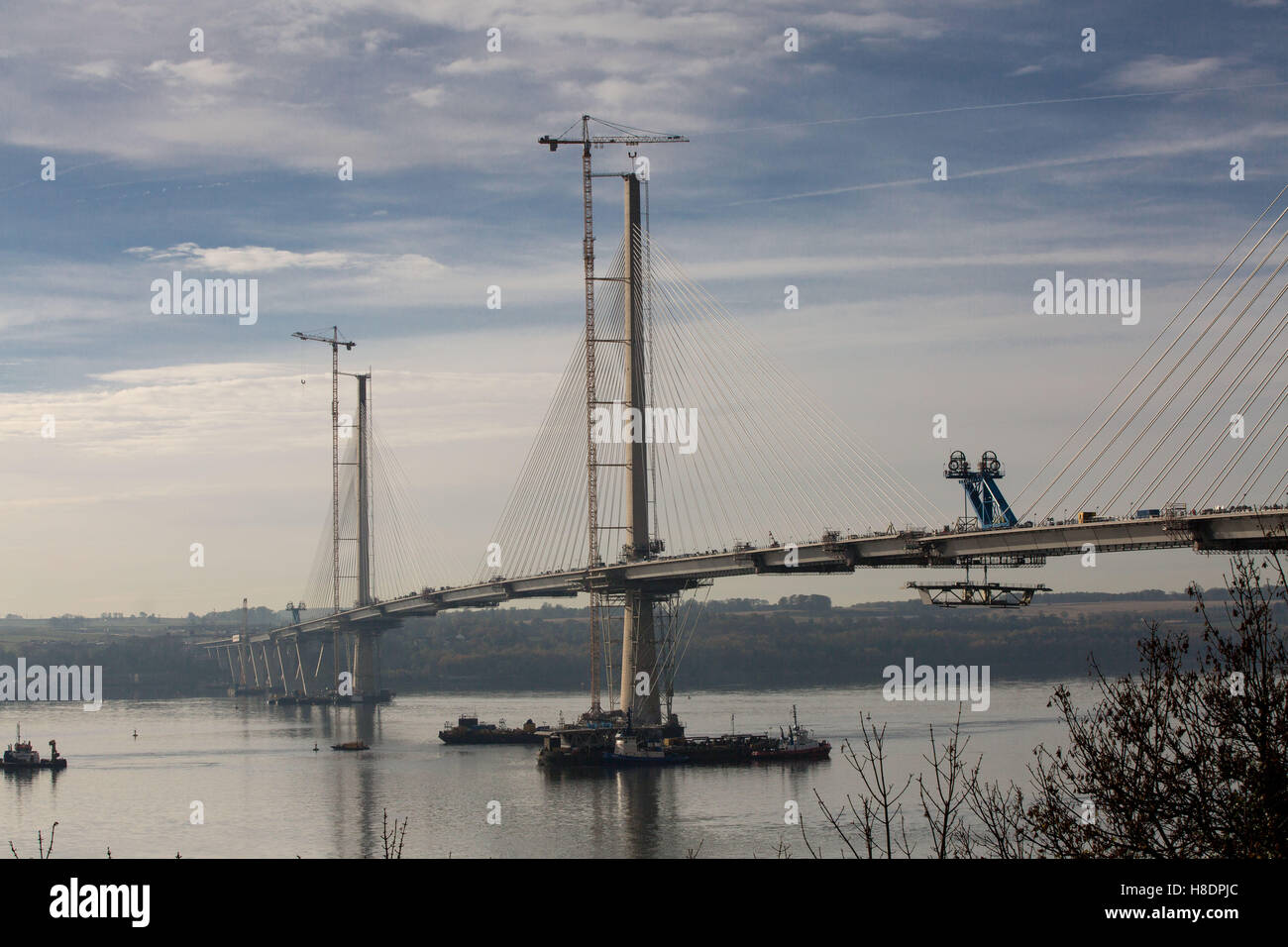 Queensferry, Edinburgh, Scotland, 11th, November, 2016. Forth Bridges ...