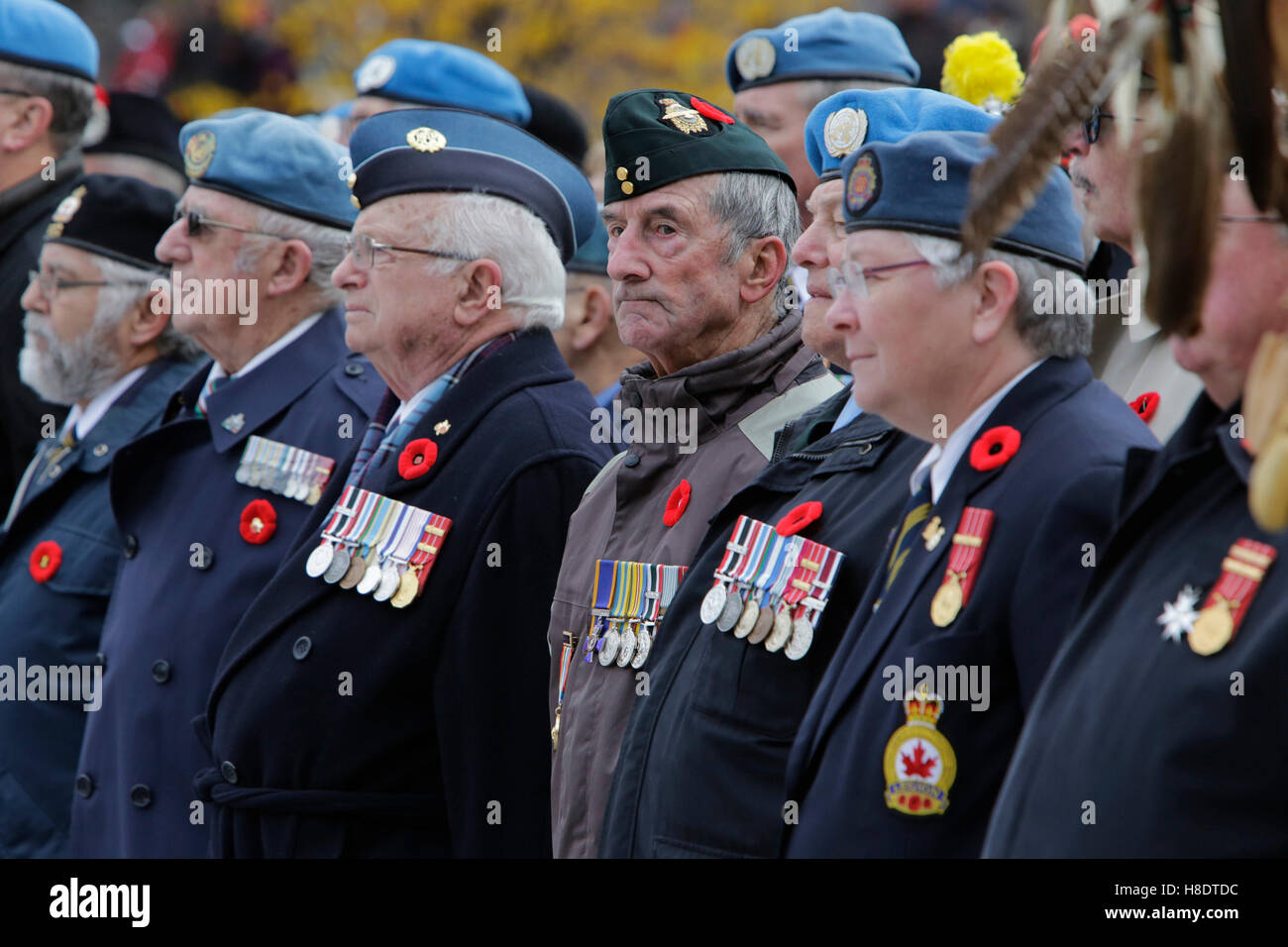 Ottawa, Canada. 11th Nov, 2016. People attend Remembrance Day ...
