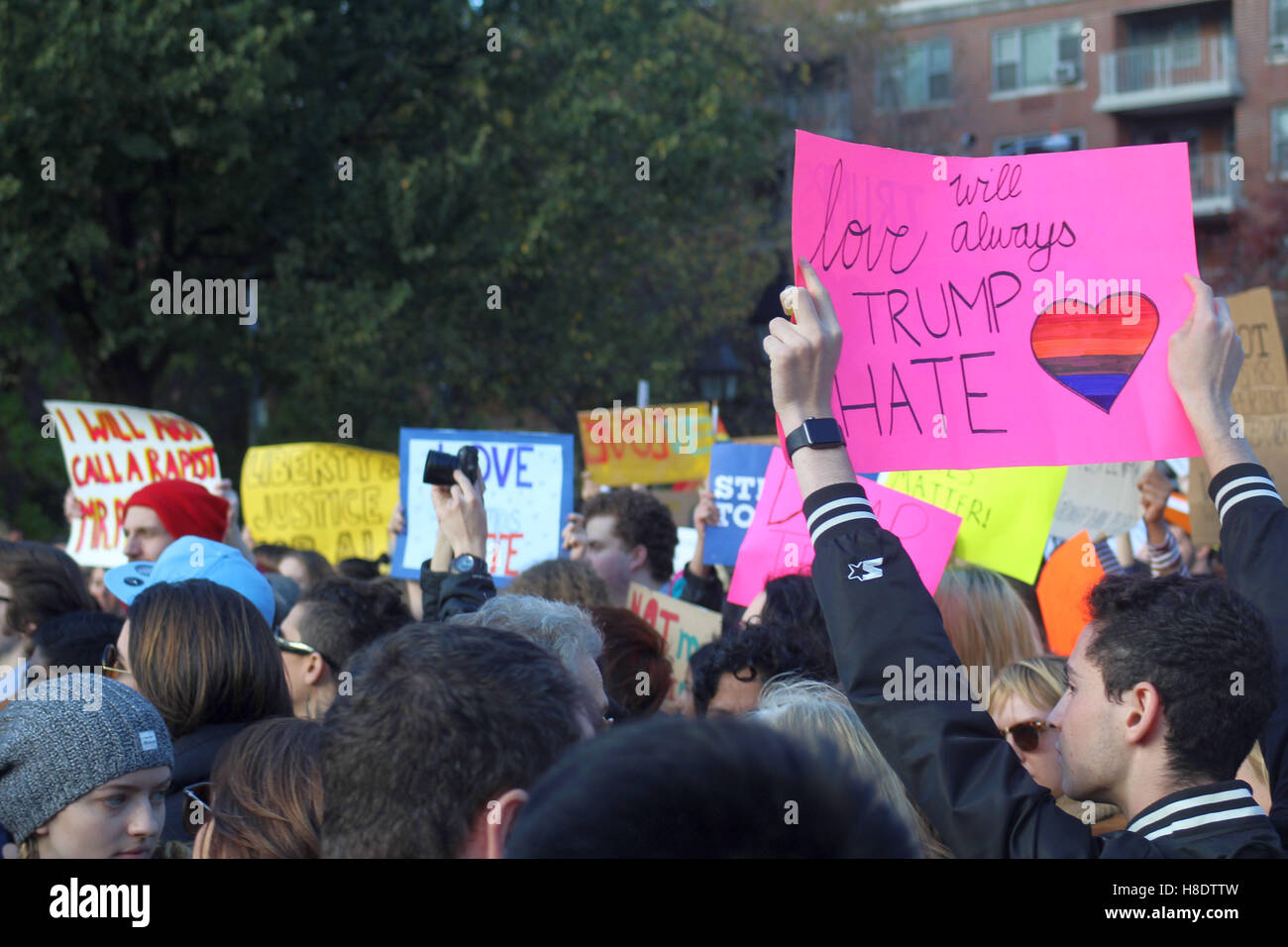 Love Rally Protesting President-elect Donald Trump in New York City ...