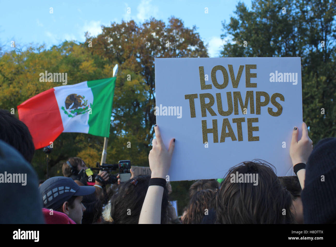 Love Rally Protesting President-elect Donald Trump in New York City ...