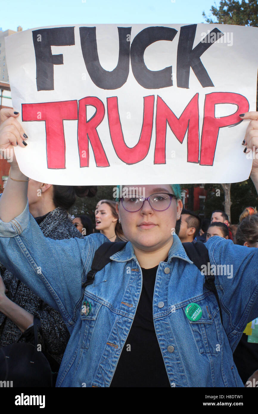 Love Rally Protesting President-elect Donald Trump in New York City ...