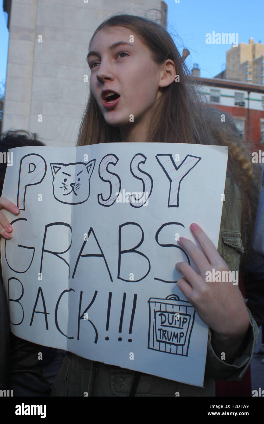 Love Rally Protesting President-elect Donald Trump in New York City ...